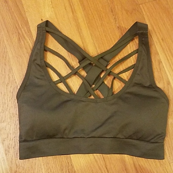 Victoria's Secret | Intimates & Sleepwear | Olive Green Strappy Cross ...